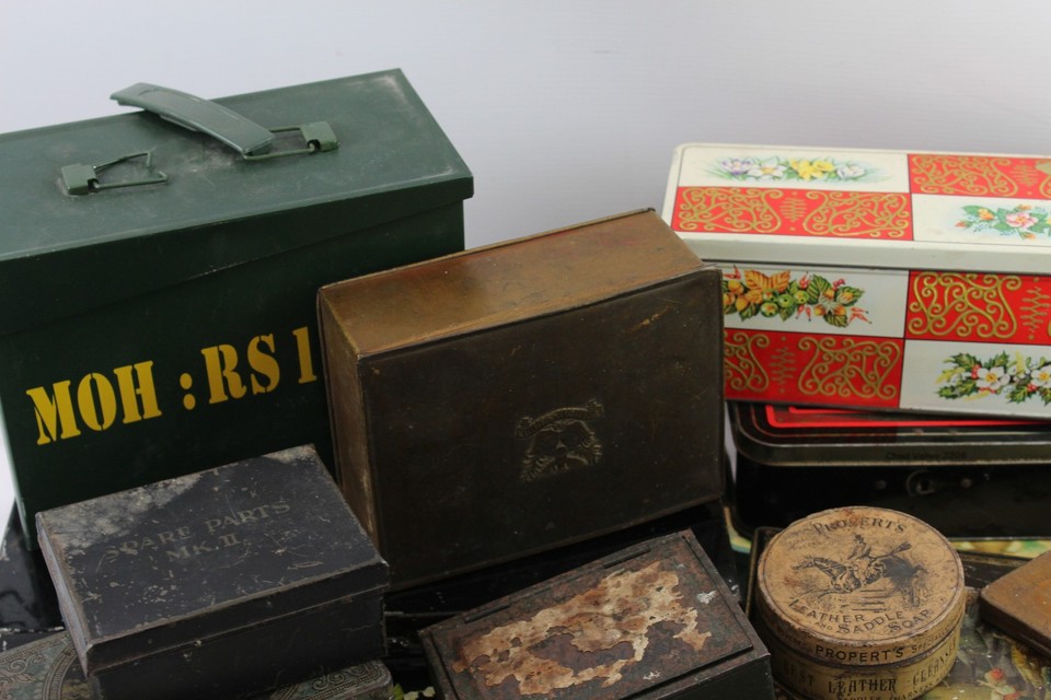 Advertising Tin Metal Boxes Inc Animals Oxo Money Box Floral Etc | eBay UK