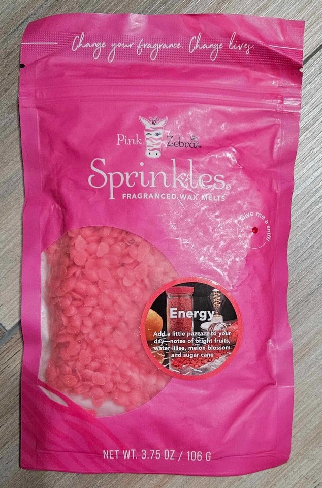 Pink Zebra wax Sprinkles - NEW - Over 125 Factory Sealed 3.75 oz. Bags ...