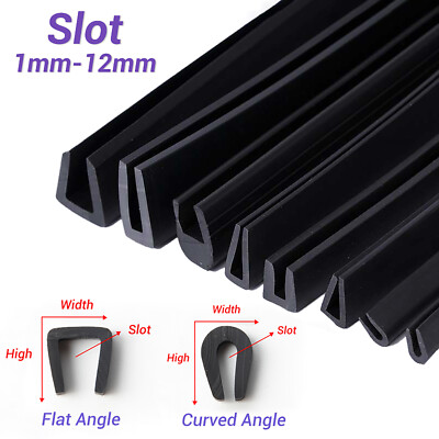 Black Edge Protection Frame Profile Rubber Edging Trim Seal U-profile ...