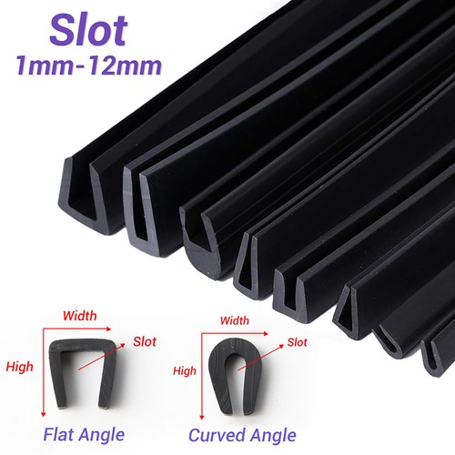 Black Edge Protection Frame Profile Rubber Edging Trim Seal U-profile ...
