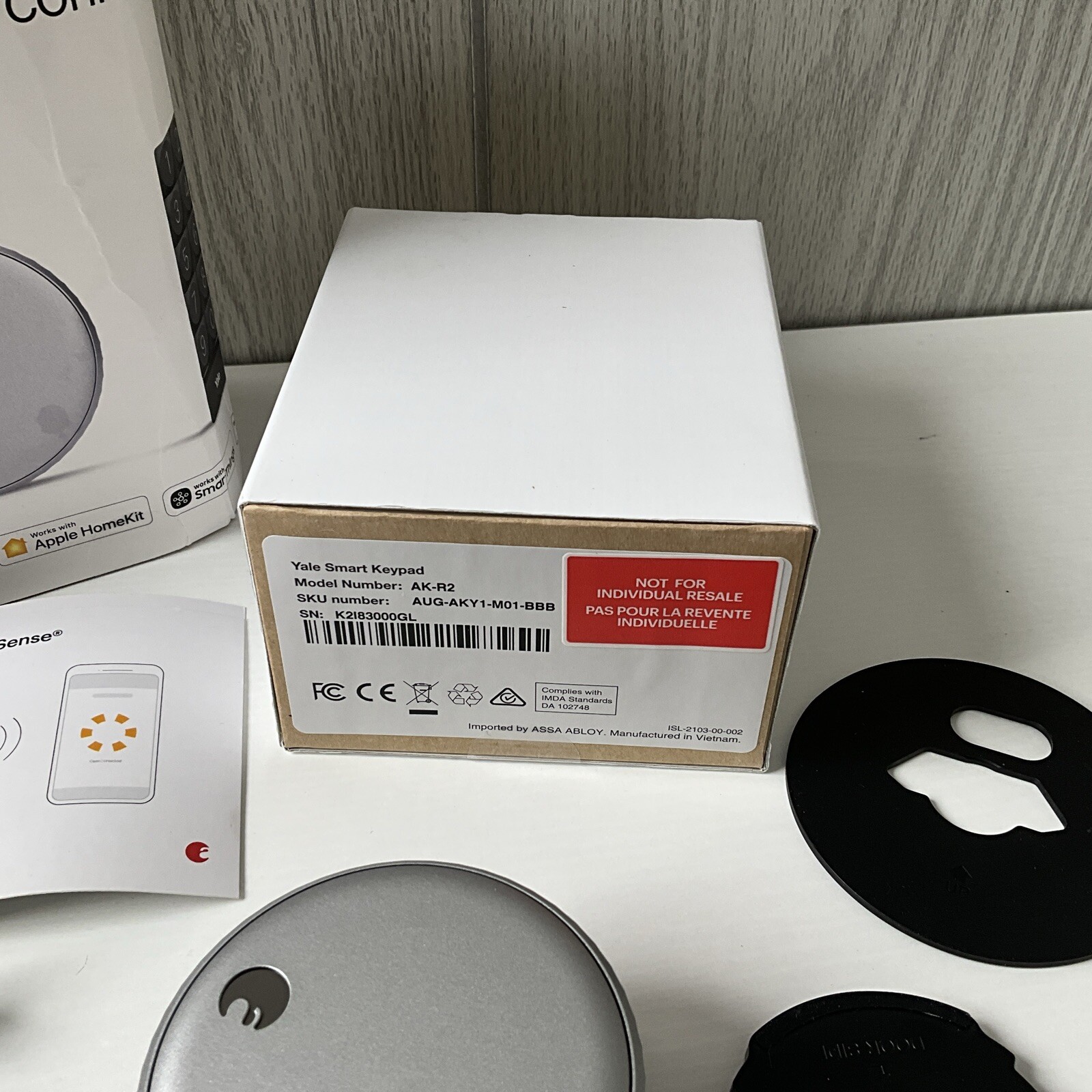 August Wi-Fi Smart Lock And Smart Keypad Silver Asl-05 Ak-R2 | eBay