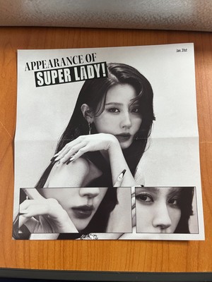 MIYEON i-Dle Official Folded Poster '2 Super Lady' Kpop Authentic Rare ...