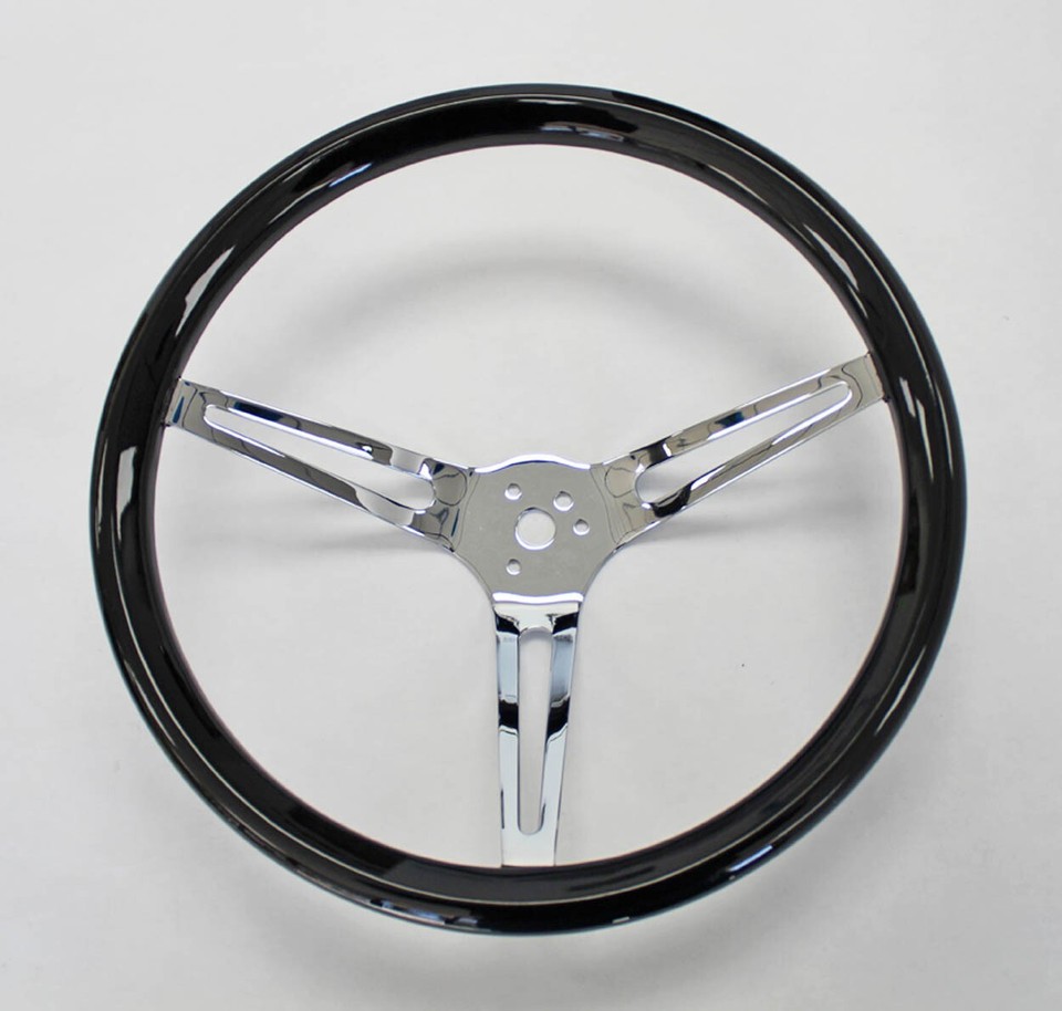 1965-1969 Fairlane Ranchero Galaxie 500 Black Wood Steering wheel 15 ...