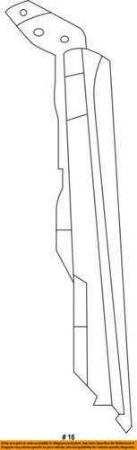53209-60180 Toyota Brace sub-assy, hood lock support 5320960180, New ...