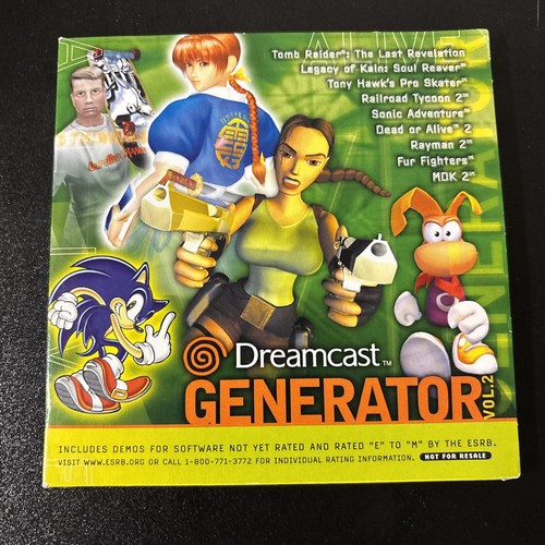 Generator Vol 2 Sega Dreamcast Demo Disc And Original Sleeve Tested ...