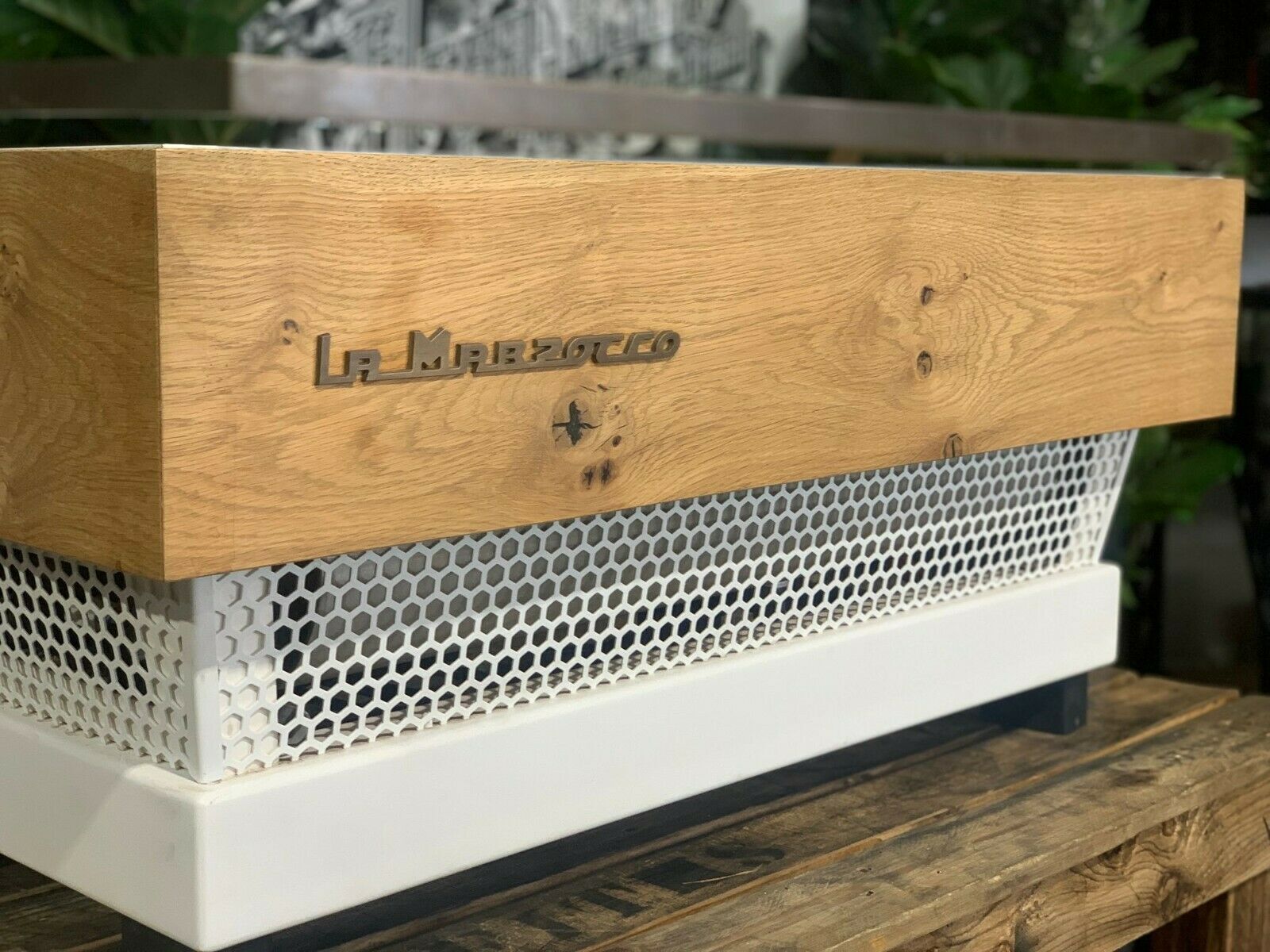 LA MARZOCCO LINEA CLASSIC 3 GROUP WHITE, WOOD & TIMBER HANDLES ESPRESSO ...