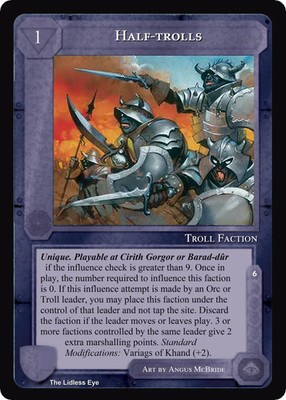 Half-Trolls - Lidless Eye - Middle Earth CCG / TCG Near Mint | eBay