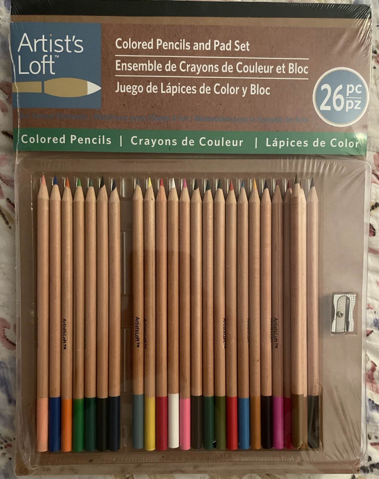 Artist's Loft Colored Pencils & Pad Set-1 Sketch Pad-24 Pencils- 1 ...
