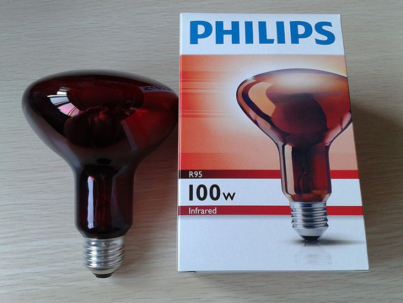 Philips Infrared Lamp R95E 230V100W E27 Beauty Bulb Insulation Heat ...