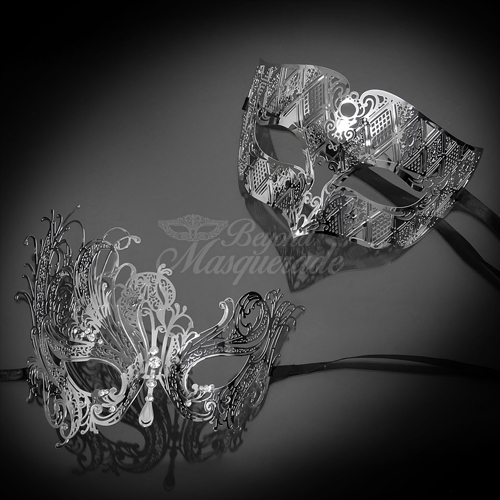 Couples Masquerade Mask, His & Hers Set, Masquerade Ball Mask Couple | eBay