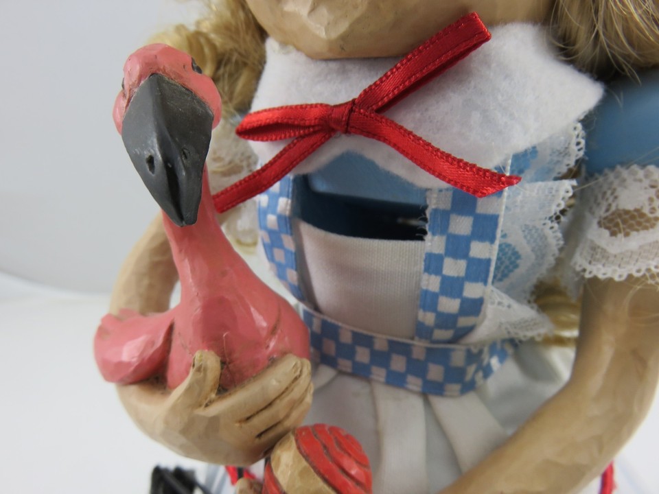 Lillian Vernon Alice In Wonderland Pink Flamingo Wooden Nutcracker | eBay