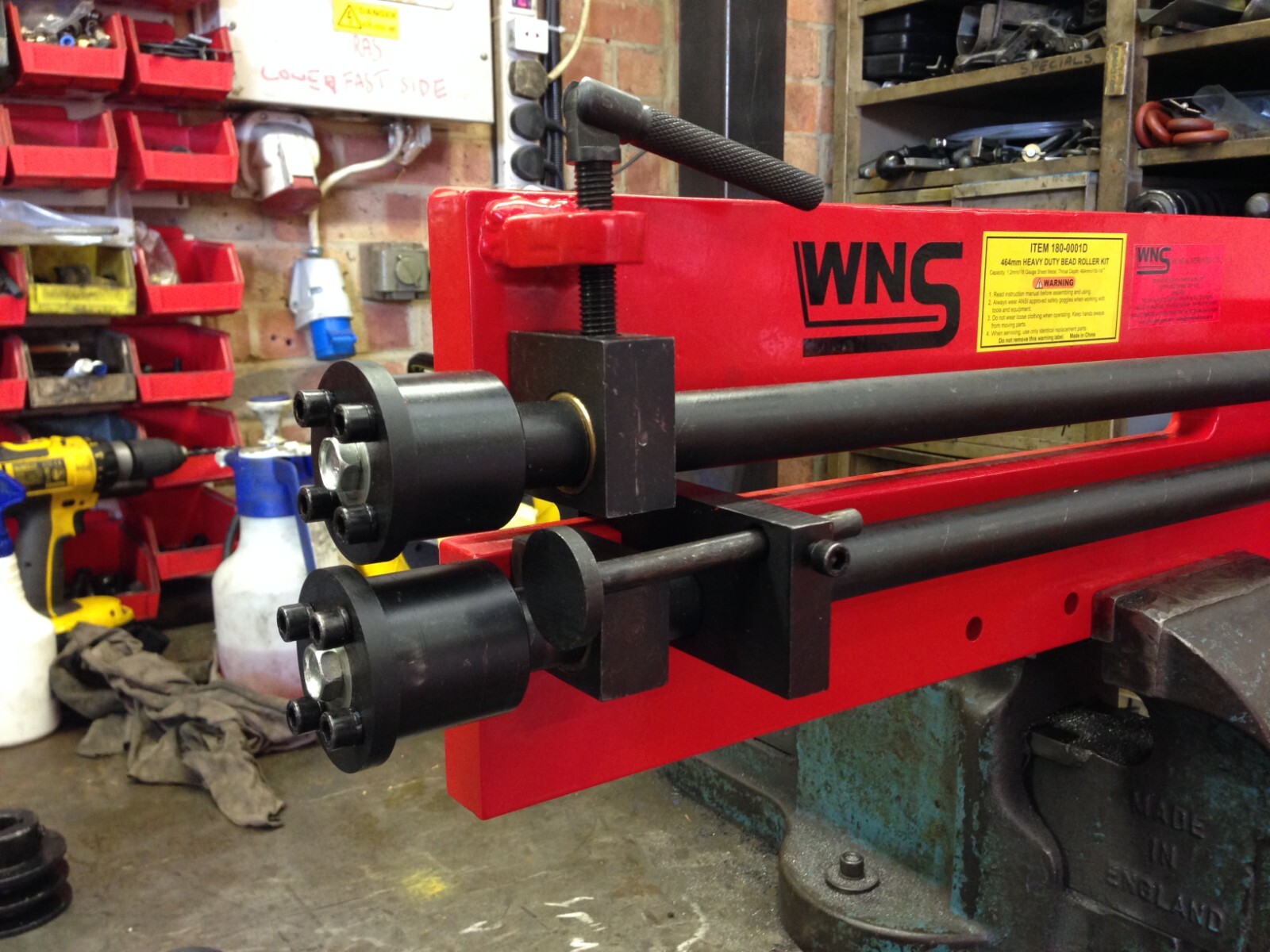 WNS HEAVY DUTY Bead Roller Former Swager Swaging 464mm 7 Roll Sets 1 ...