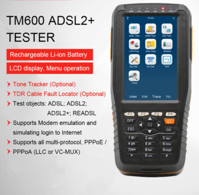 TM-600 ADSL2+ ADSL Tester for xDSL Line Test/ Maintenance Tools ADSL2 ...
