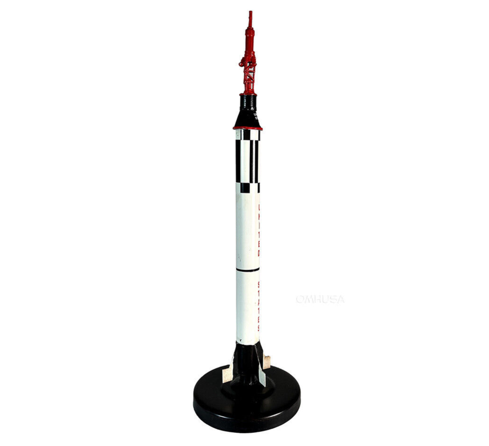 Mercury Redstone Rocket Spacecraft Metal Model 16" NASA Freedom 7 Space ...