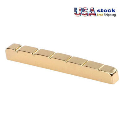 Guitar 43mm Slotted Brass String Nut for 6-String ST Electric Guitar ...