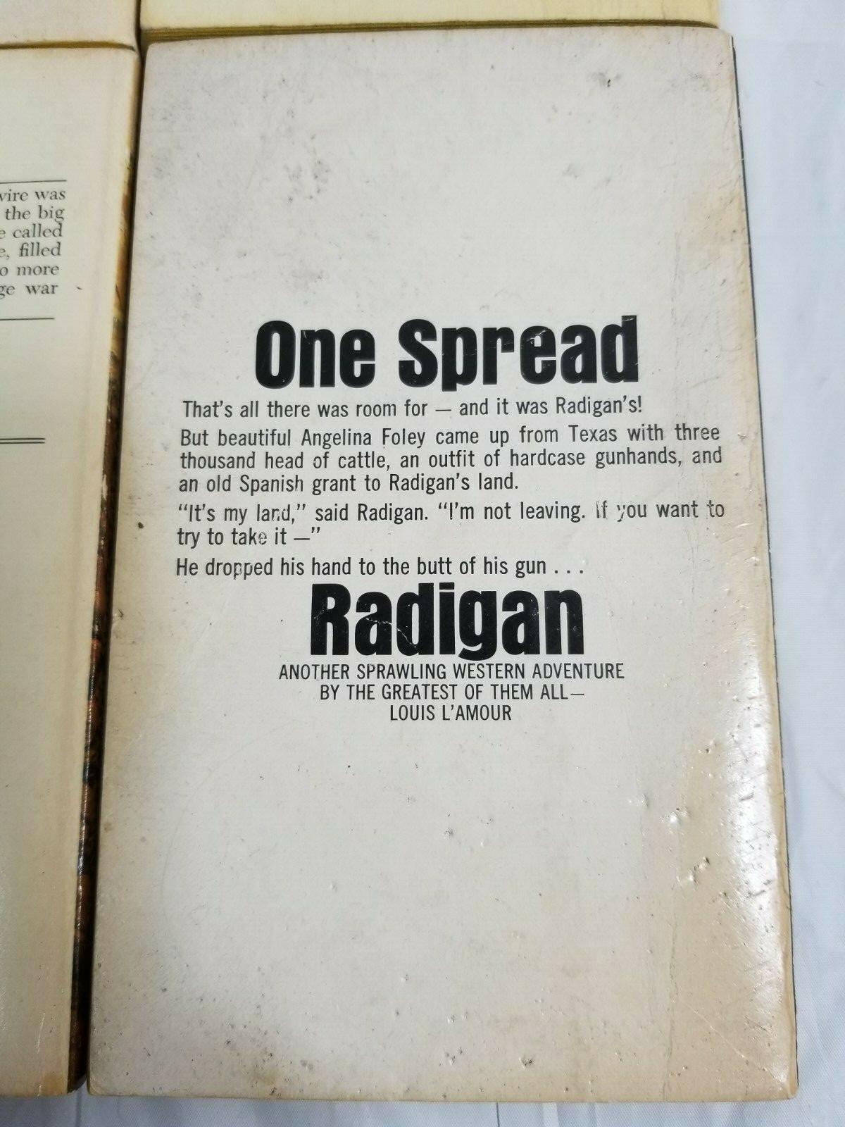 4 LOUIS L'AMOUR Paperback Books Lot #2 BRIONNE, Lost Creek, Radigan ...