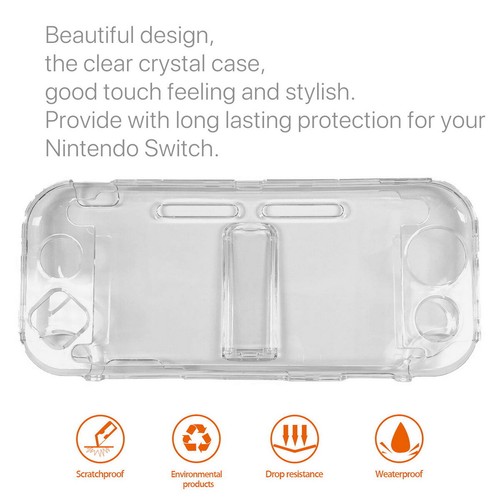 For Nintendo Switch Lite Clear Shockproof Hard Protector Case Cover ...