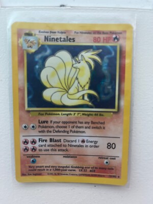 Pokémon TCG Ninetales Base Set 12/102 Holo Unlimited Holo Rare | eBay