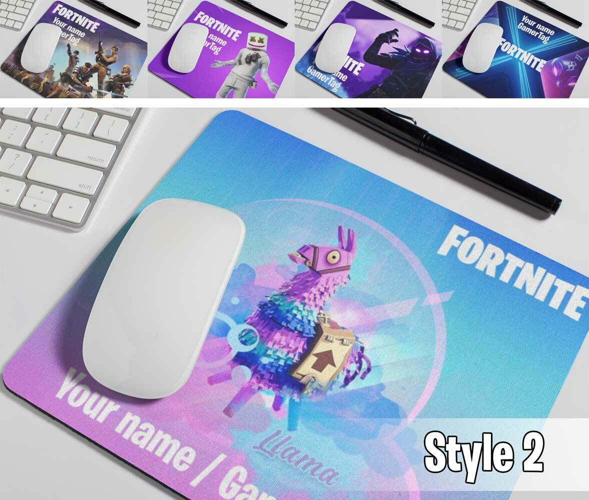HD Fortnite Mouse Mat PERSONALISED add your Text, Name or GamerTag ...