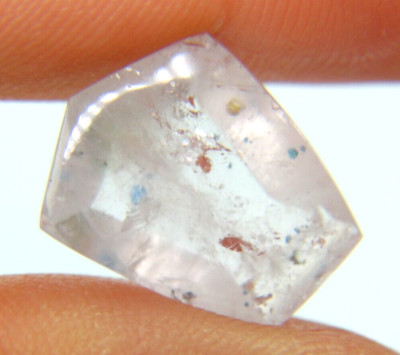 P-2 Paraiba Quartz Gilalite 6.47ct 15x13x5mm Brazil Medusa Quartz free ...