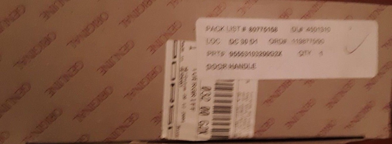 Genuine Porsche Cayenne Outside Exterior Door Handle 95553103200G2X for ...