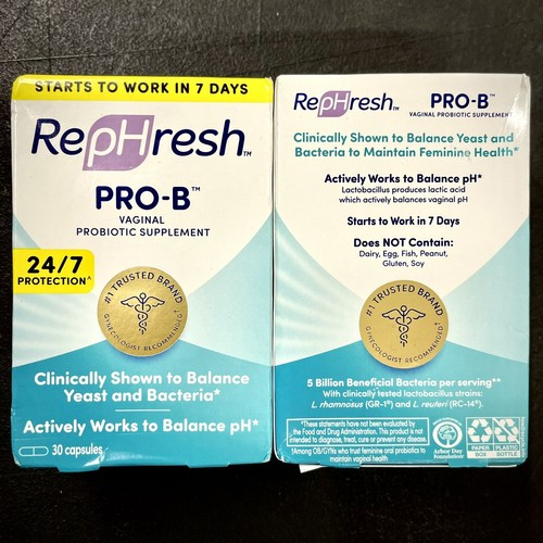 Rephresh Pro B Vaginal Probiotic 30 Caps x 2PK 1/25+ 22600999690 | eBay