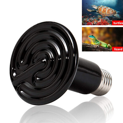Ceramic Heater Bulb 50W/100W/150W/200W Reptile Day & Night Infrared ...