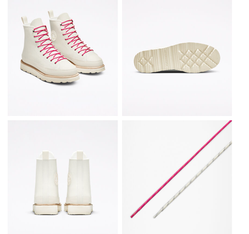 NEW CONVERSE Chuck Taylor Crafted Leather Terrain Boots Shoes Ivory ...