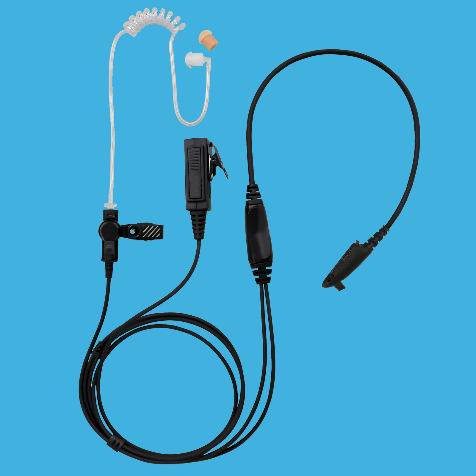 Security Acoustic Ear Tube2-Wire Surveillance Kit for Motorola PRO7550 ...