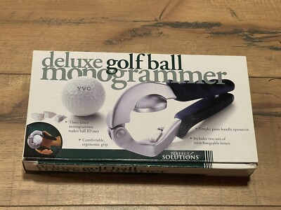 Golf Ball Monogrammer Chrome Plated Press Model PA0145CH Park Avenue | eBay