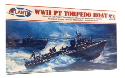 Atlantis Models WWII PT Torpedo Boat 1:102 Scale Model Kit 9" Long New ...