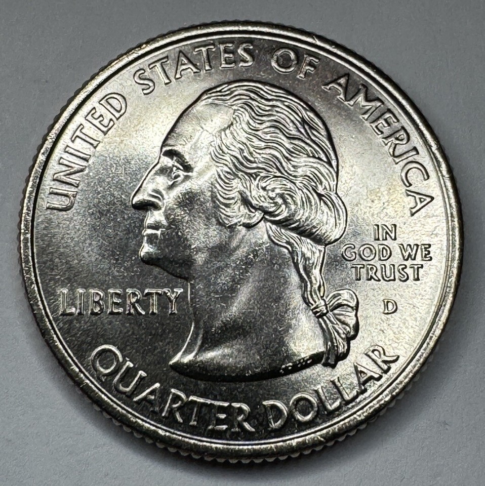2003-D Maine State Quarter 25cent Coin from US Mint Set. Uncirculated ...