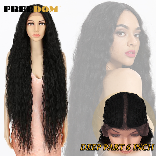 Synthetic Lace Front Wigs 40 Inch Long Curly Lace Wigs Ombre Highlight ...