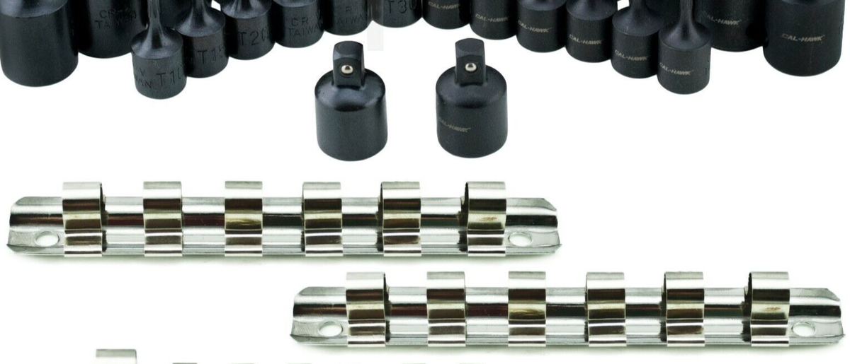 Torx Bit Socket Set 15-Piece Impact Star Bits Set - 1/4” & 3/8” Drive ...