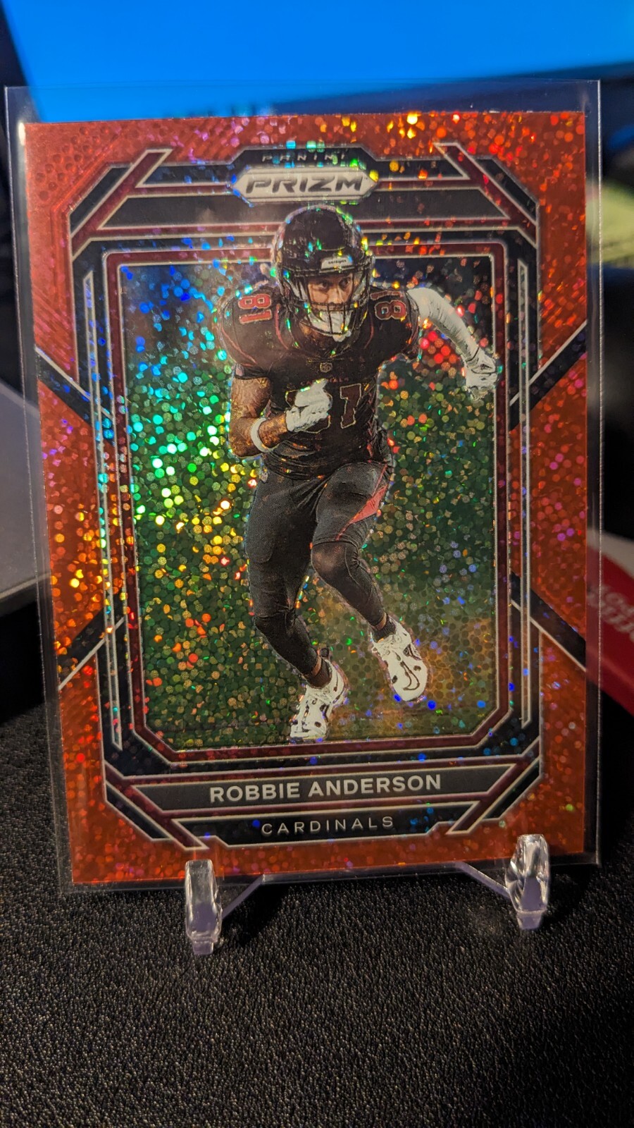 FB Robbie Anderson 2022 Panini Prizm Prizms Red Sparkle #42 | eBay