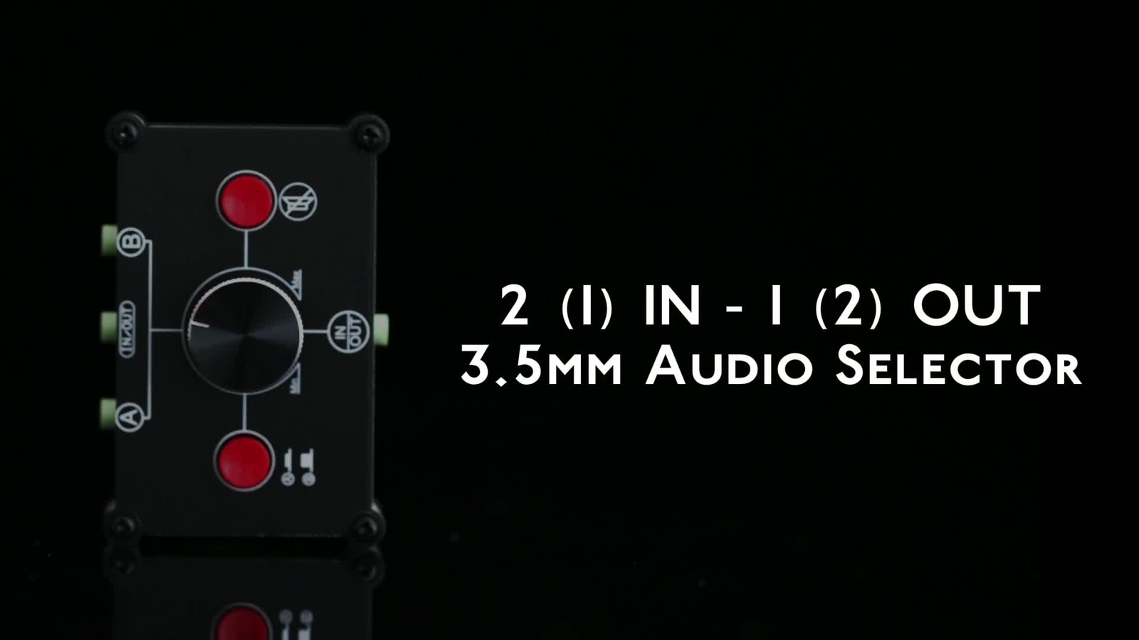 Mini 2-way 3.5 mm Stereo Audio Switcher Headphone Jack Splitter Passive ...