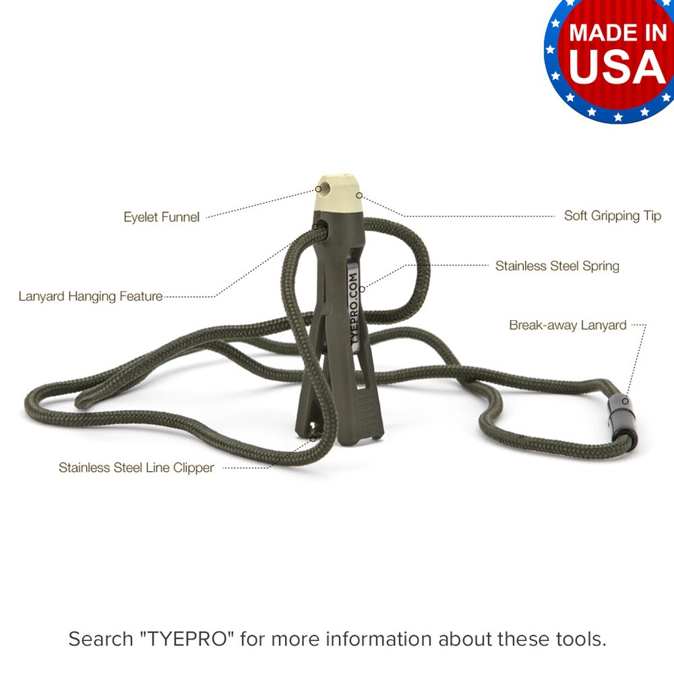 TYEPRO Original Fishing Knot Tying Tool - Hook & Jig Threader/Tier ...