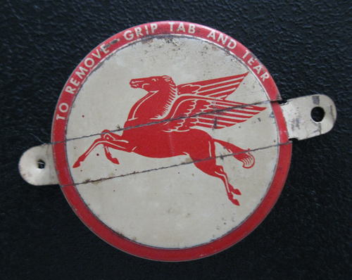 Vintage Oil Barrel Bottle Cap Mobil Flying Pegasus Can Advertising | eBay