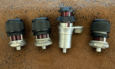 Lot of 4 Aviation Grimes Panel Illuminating Indicator Lights with Bulbs ...