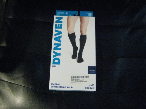 Dynaven Men's Opaque OTC Medical Compression Socks 20-30mmHg Black | eBay