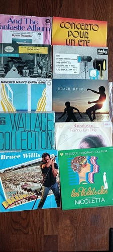 lots de 16 disques bande annonce de film original 45t vinyle | eBay