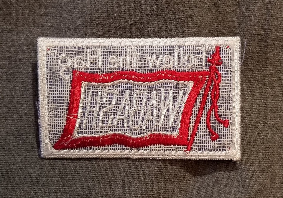 LMH Patch Badge WABASH Railroad FOLLOW THE FLAG Slogan Railway WAB pre ...