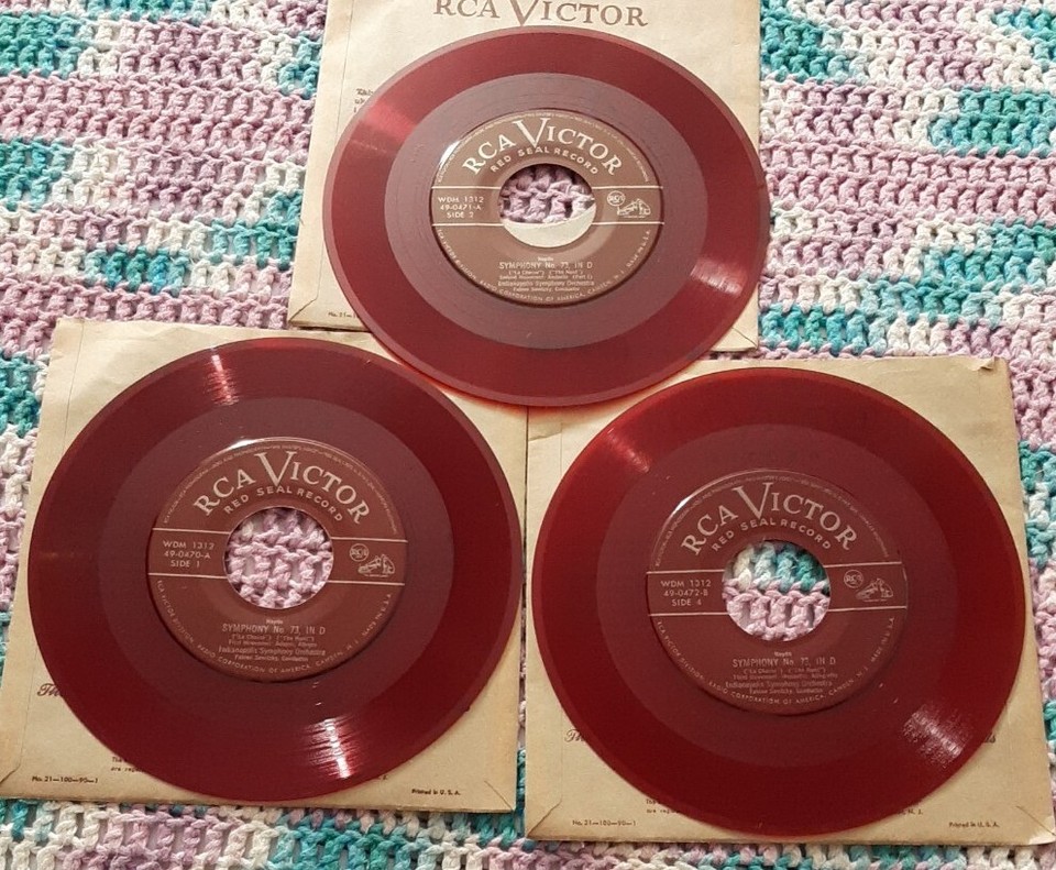 Fabien Sevitzky 3 45 box set Haydn Symphony No 73 RCA Victor WDM 1312 ...