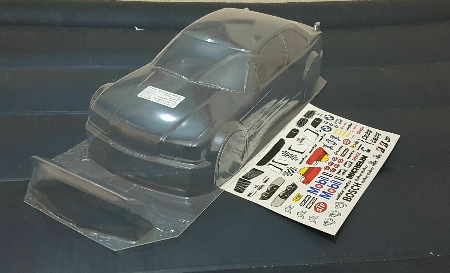 0020 - Bodywork Body RC 1/10 BMW M3 Drift Touring Rally Legend+Spoiler ...