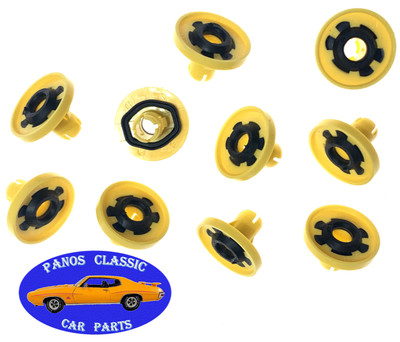 Door Trim Panel Grommets With Sealer Yellow Nylon Fits GM Vehicles ...