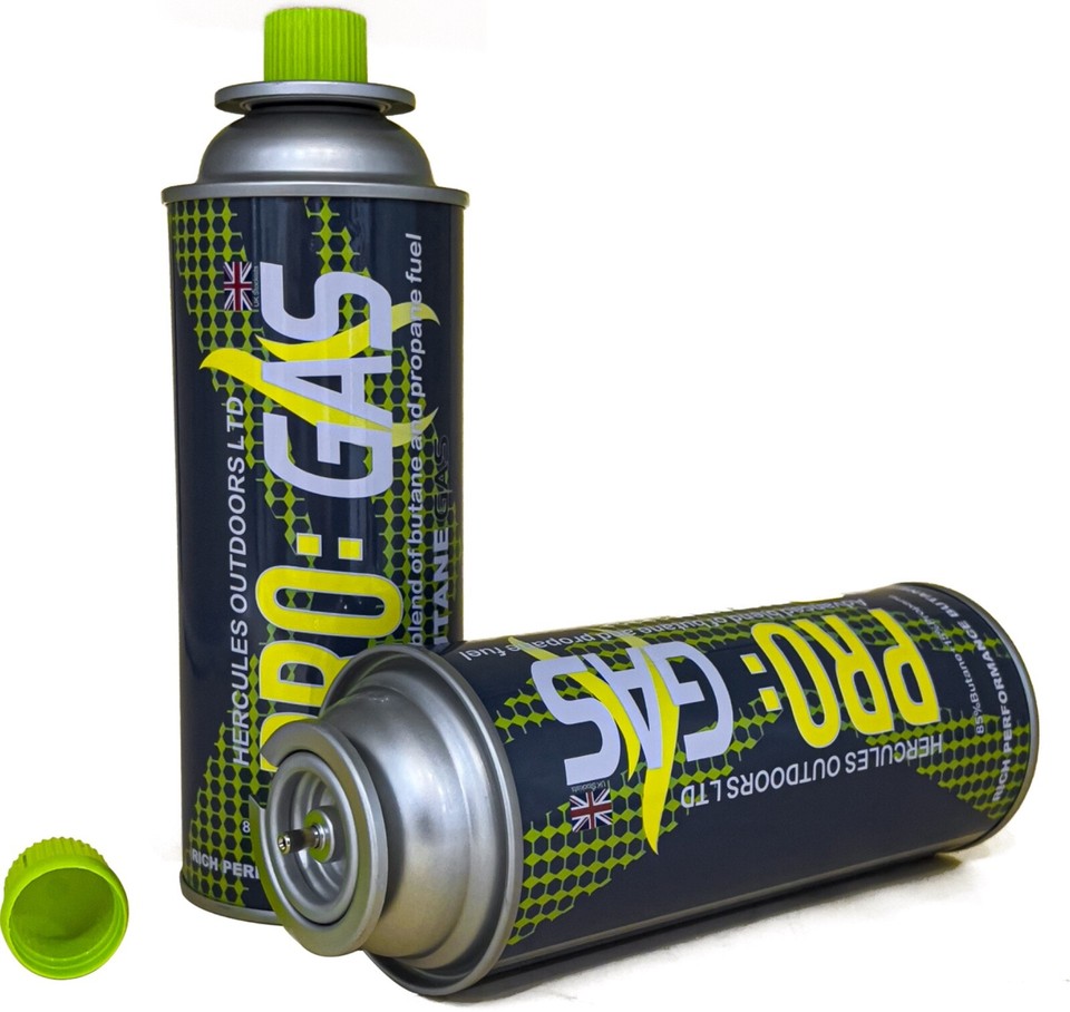 GAS BLOW TORCH + 4 BUTANE / PROPANE GAS CANISTERS 227g - 400ml UN2037 ...