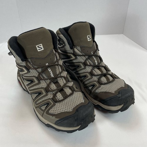 Salomon X Ultra 3 Mid GTX Hiking Boots Brown Tan Men's 7.5 401274 2018 ...