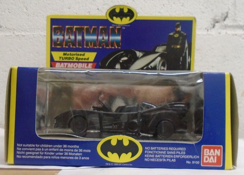 Batman 1989 Movie Motorized Turbo Speed Batmobile Michael Keaton Bandai ...