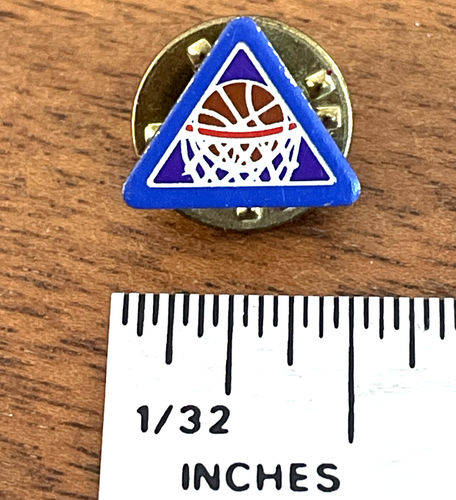 VTG 80s 90s Basketball hoop Pin ~Enamel Lapel Pin, Tie Tack OLD-SCHOOL ...