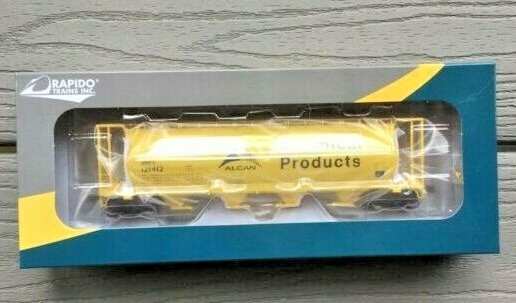 RAPIDO 1/87 HO ALCAN CHEMICAL 3800 CU FT CYLINDRICAL HOPPER RD # UNPX ...
